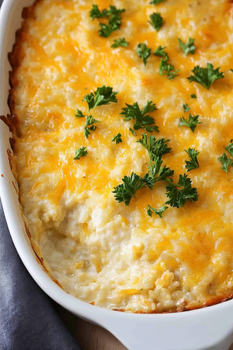 Best Green Chili Rice Casserole Recipe | Tex-Mex Favorite