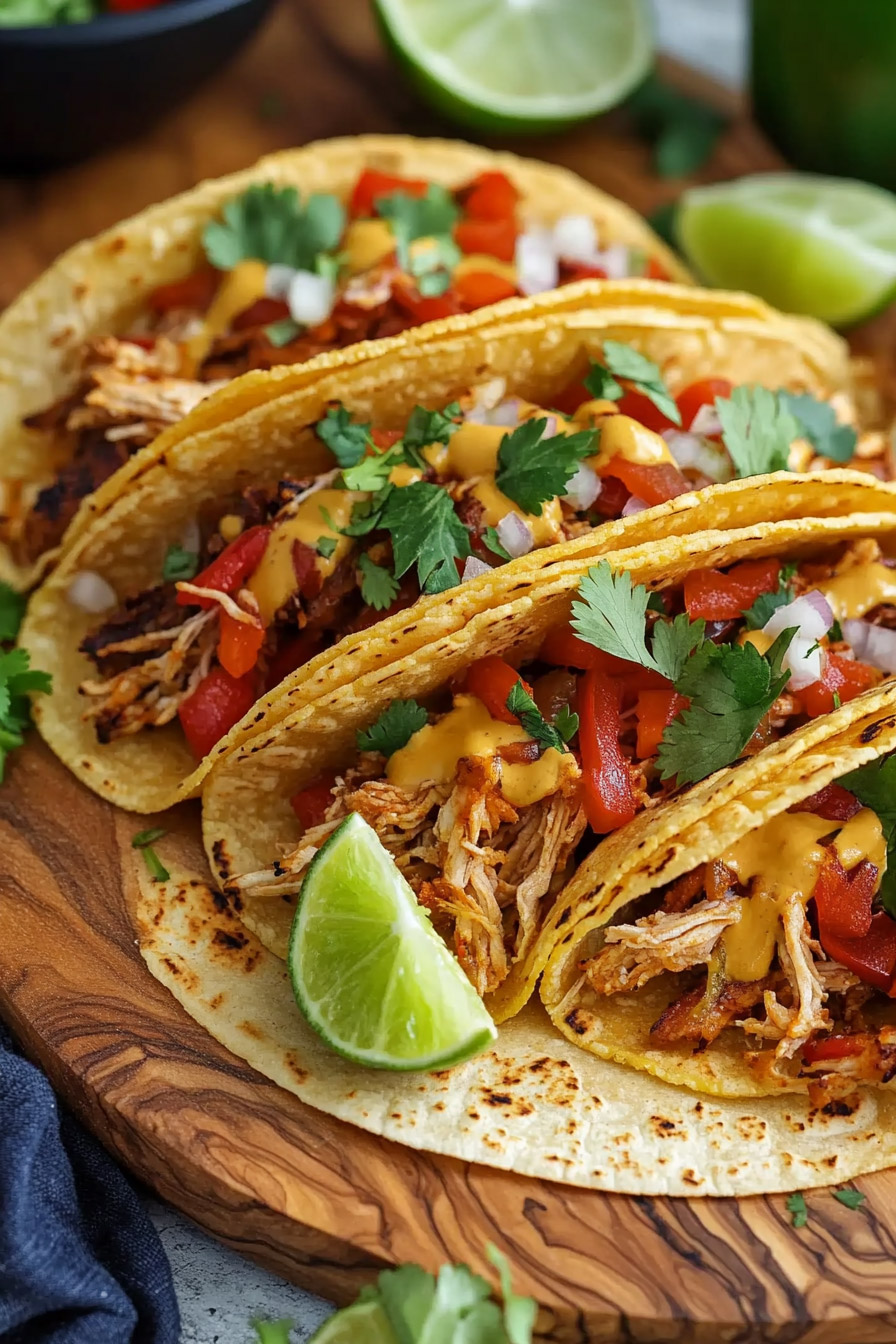 Easy Pulled Chicken Tacos | Mexican-Inspired Dish