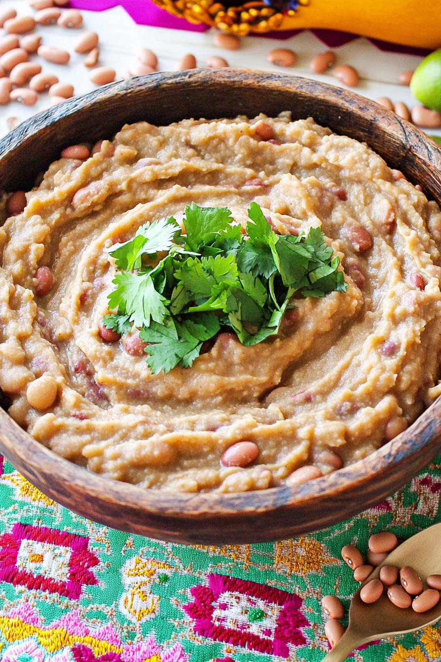 Authentic Mexican Refried Beans Recipe | Easy & Flavorful