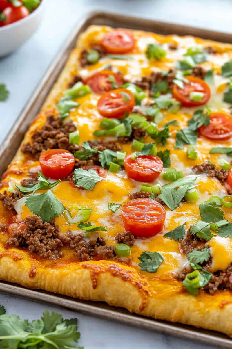 Crescent Roll Taco Pizza | Quick & Delicious Dinner