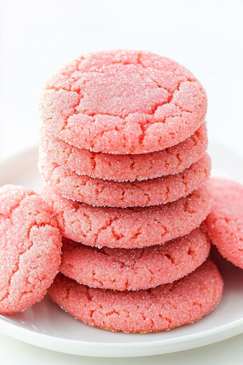 Mexican Pink Cookies Recipe | Easy Polvorones Rosas