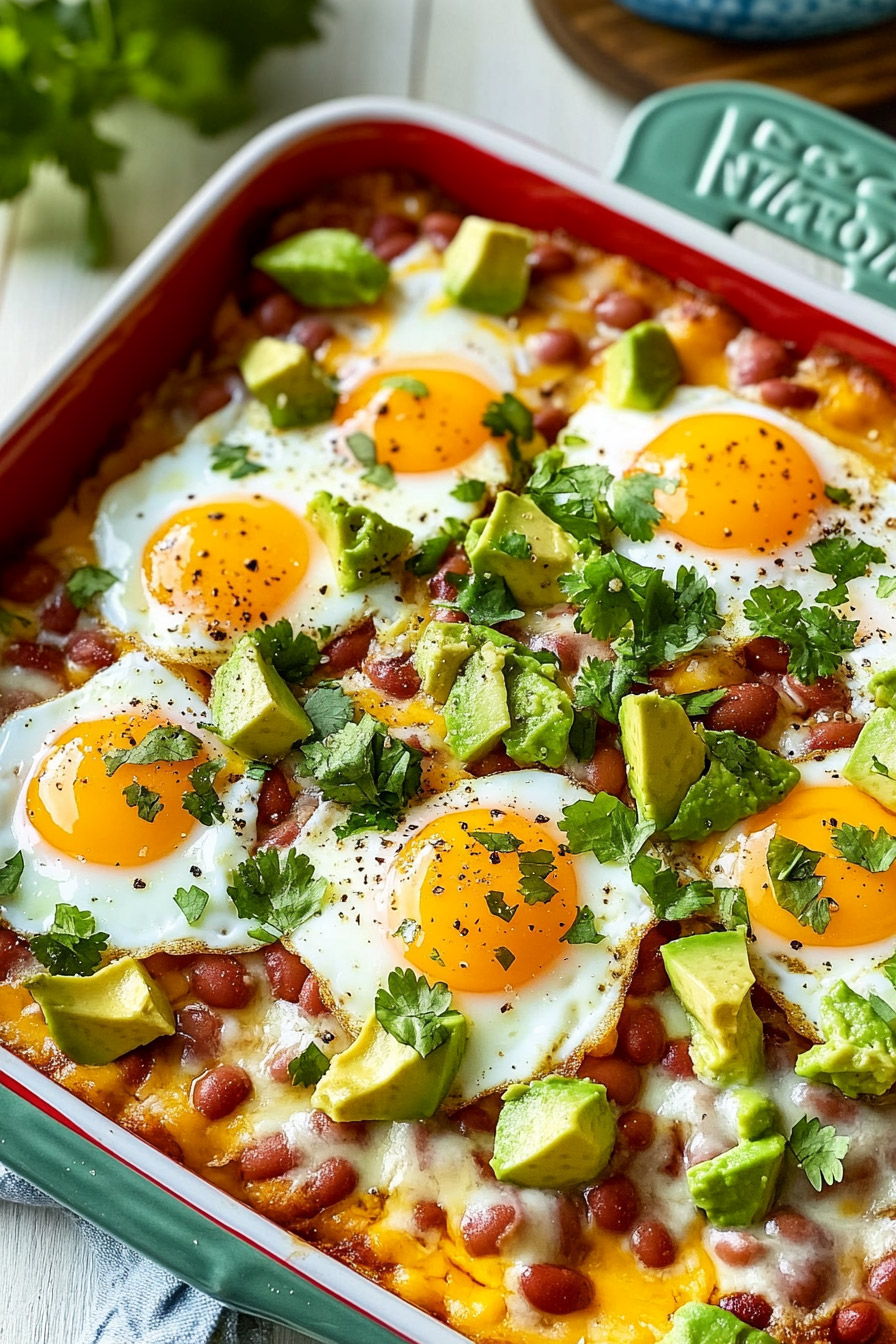 Huevos Rancheros Casserole - Quick & Flavorful Breakfast Bake