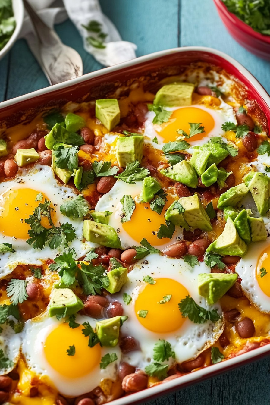 Huevos Rancheros Casserole - Quick & Flavorful Breakfast Bake