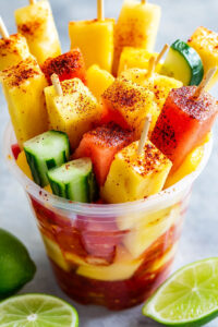 Mexican Fruit Cups Recipe | Sweet, Tangy & Spicy Snack