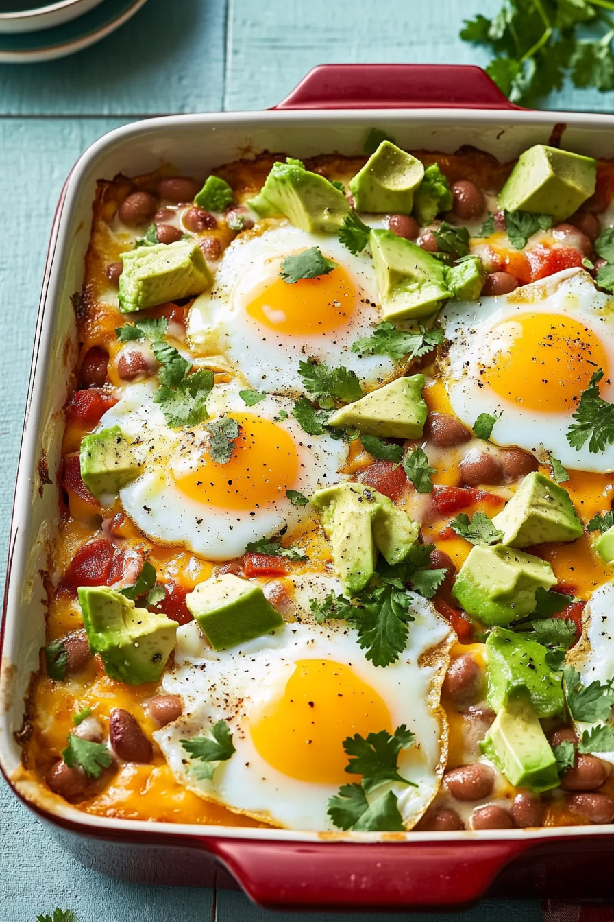 Huevos Rancheros Casserole - Quick & Flavorful Breakfast Bake