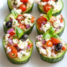 Stuffed Cucumber Bites - Fresh Mediterranean Appetizer