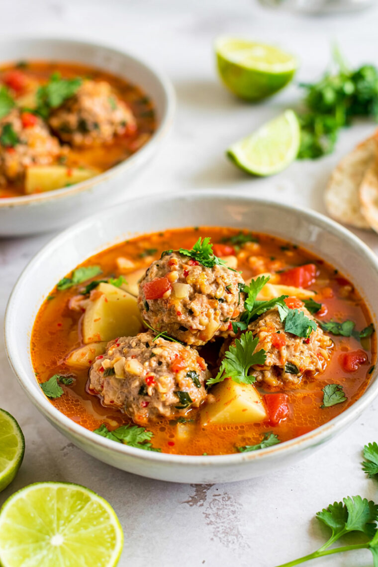 Easy Albondigas Soup (Mexican Meatball Soup)