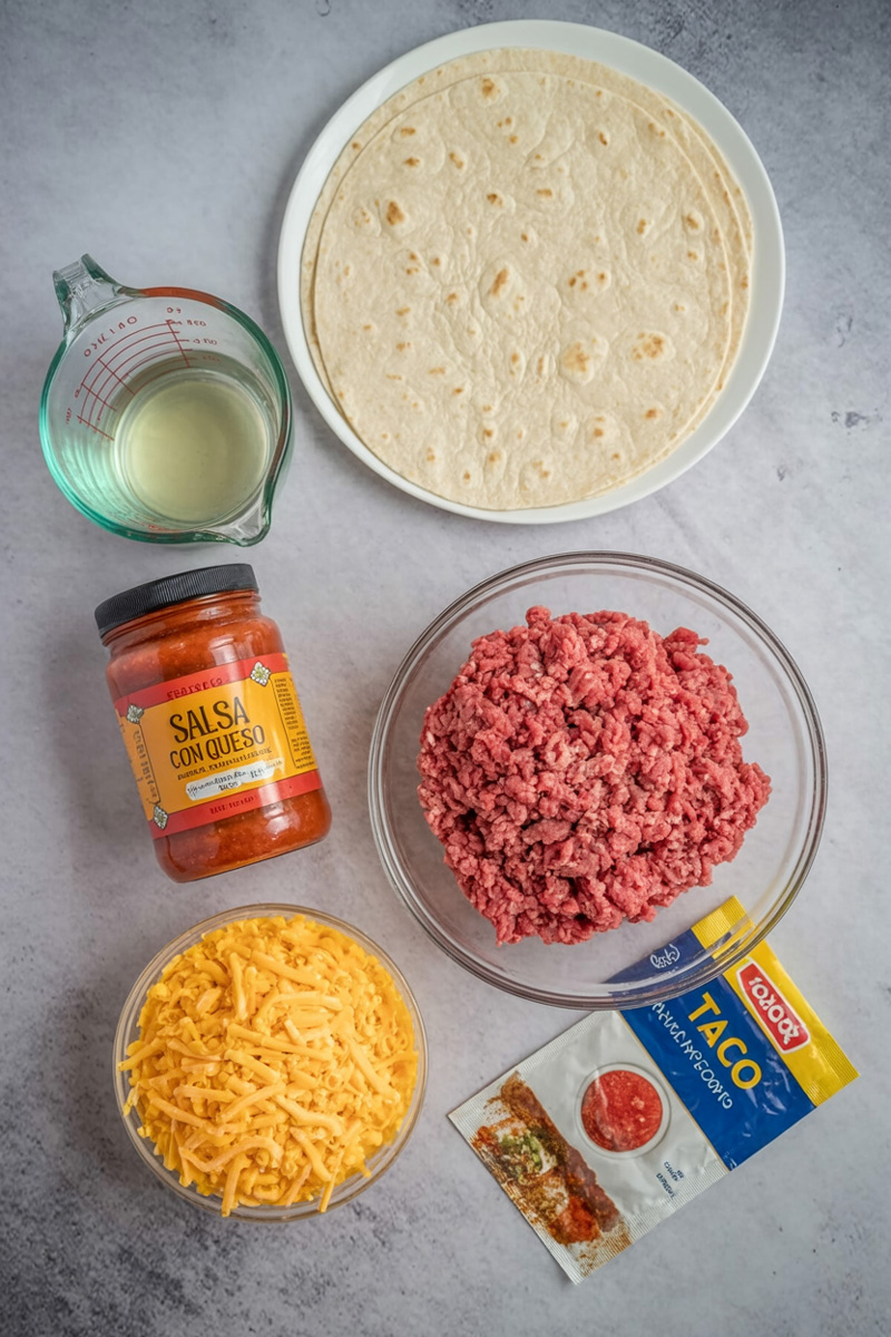 Easy Layered Taco Bake Recipe