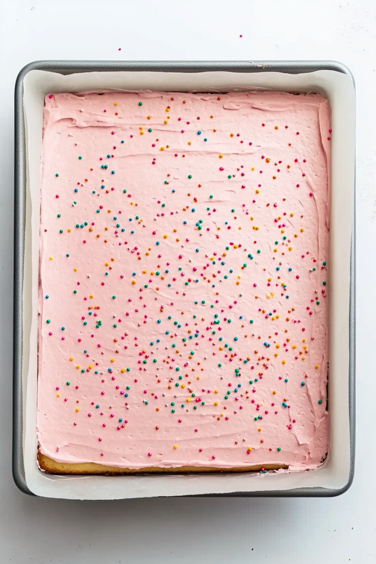 Mexican Pink Cake Recipe (Pan Dulce Cortadillo)